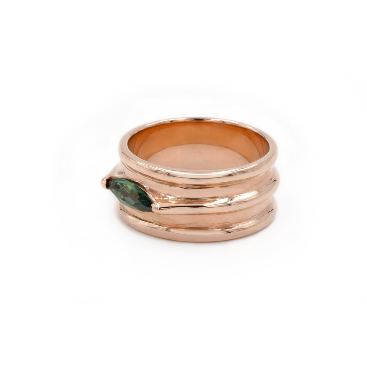 VELI PINKY RING IN SOLID 14K ROSE GOLD - Azurine